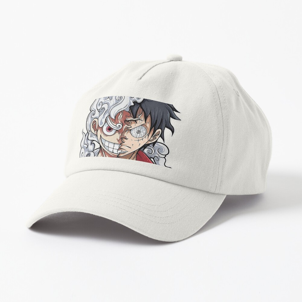 "Anime Luffy Split Face Design | Gear 5 vs. Original Form" Sticker for ...