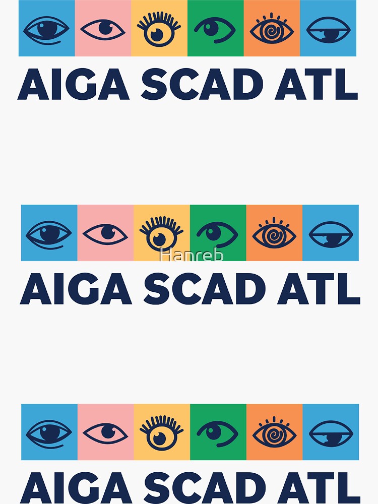 "AIGA SCAD ATL 24-25 Pack" Sticker for Sale by Hanreb | Redbubble