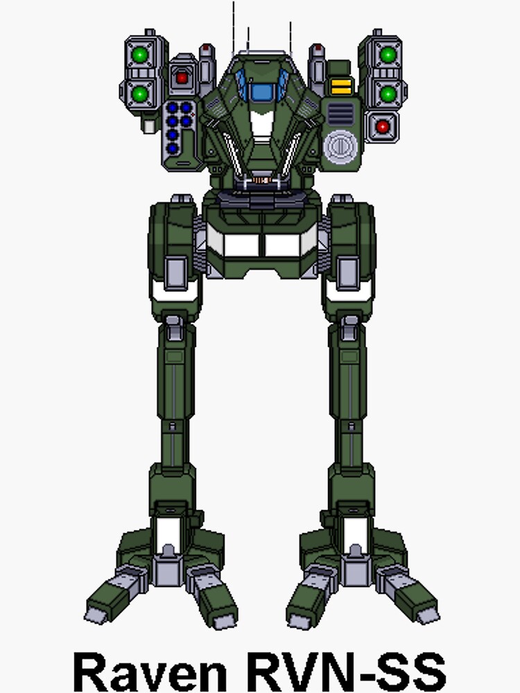 "Raven RVN-SS - Inner Sphere BattleMech" Sticker for Sale by ...