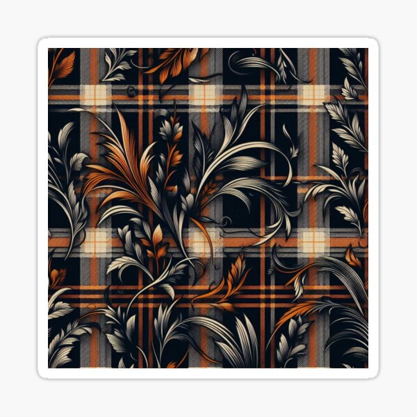 "flannel fall foliage autumn" Sticker for Sale by HABlackwood | Redbubble