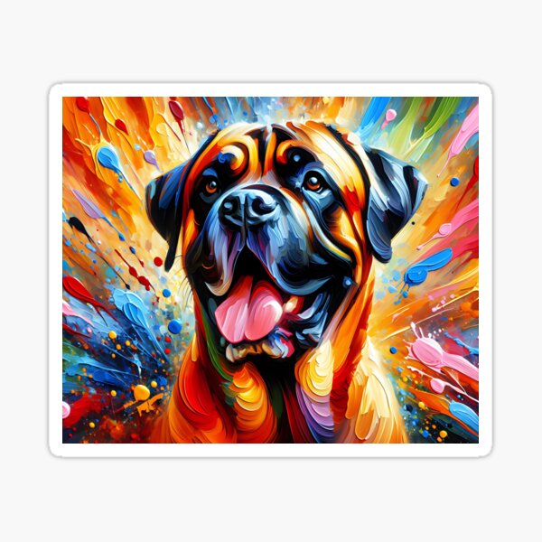"Boerboel Dog Acrylic Art Print Pet Portrait Gifts for Dog Lovers ...