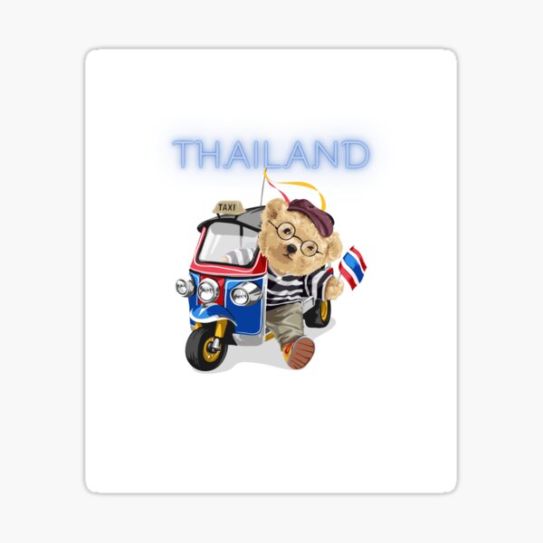 "Thailand Tuk Tuk" Sticker for Sale by CookiesMerch | Redbubble