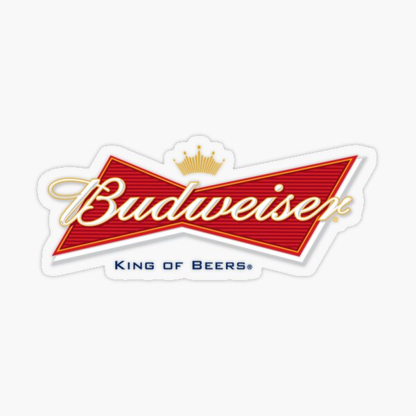Budweiser Transparent Stickers | Redbubble