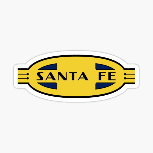 "Vintage Santa Fe Warbonnet - Yellow on Blue" Sticker for Sale by ...