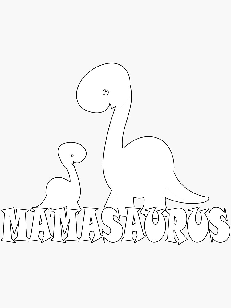 "Mamasaurus Dinosaur Mom Baby" Sticker by NordicDesign88 | Redbubble