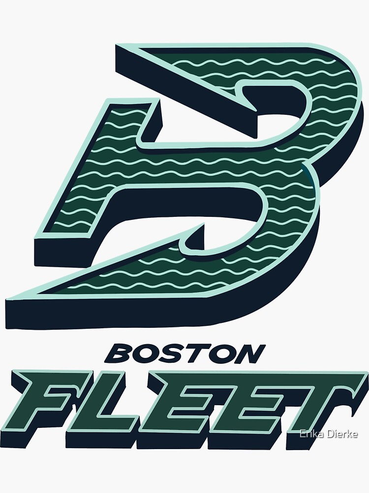 "pwhl Boston Fleet logo " Sticker for Sale by itstheatre | Redbubble