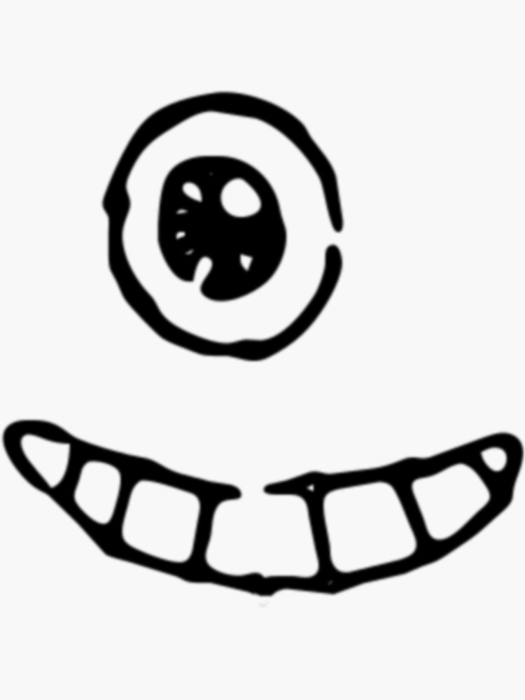 "Cyclops face with smile" Sticker for Sale by hollowsaibot | Redbubble