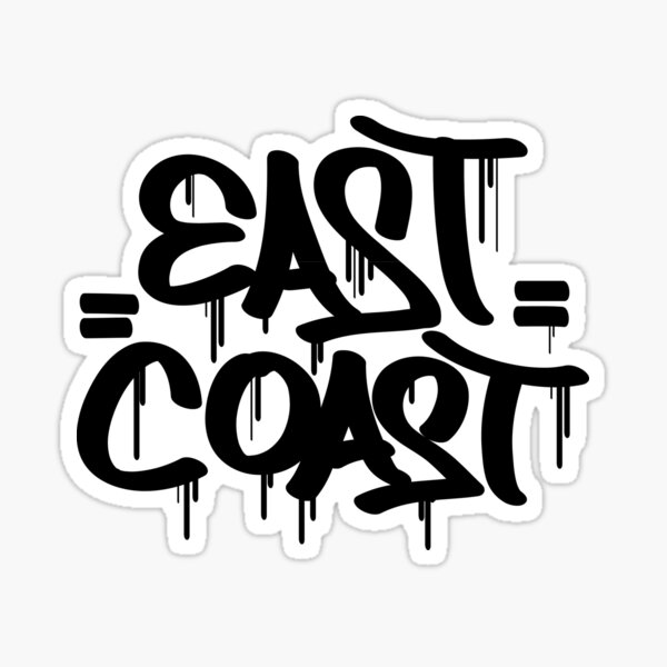 "East Coast" Sticker for Sale by SamuelMolina | Redbubble