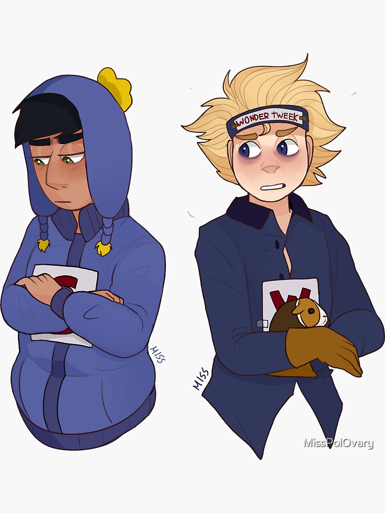 "super craig and wonder tweek" Sticker for Sale by MissPolOvary | Redbubble
