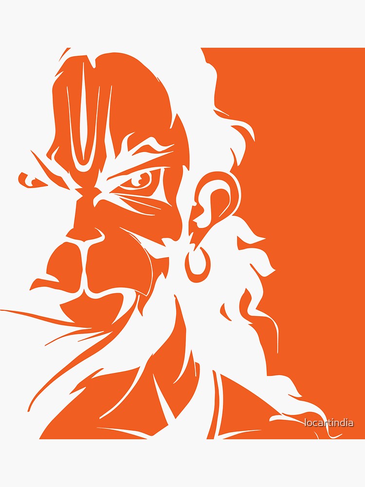 "Rudra Hanuman" Sticker for Sale by locartindia | Redbubble