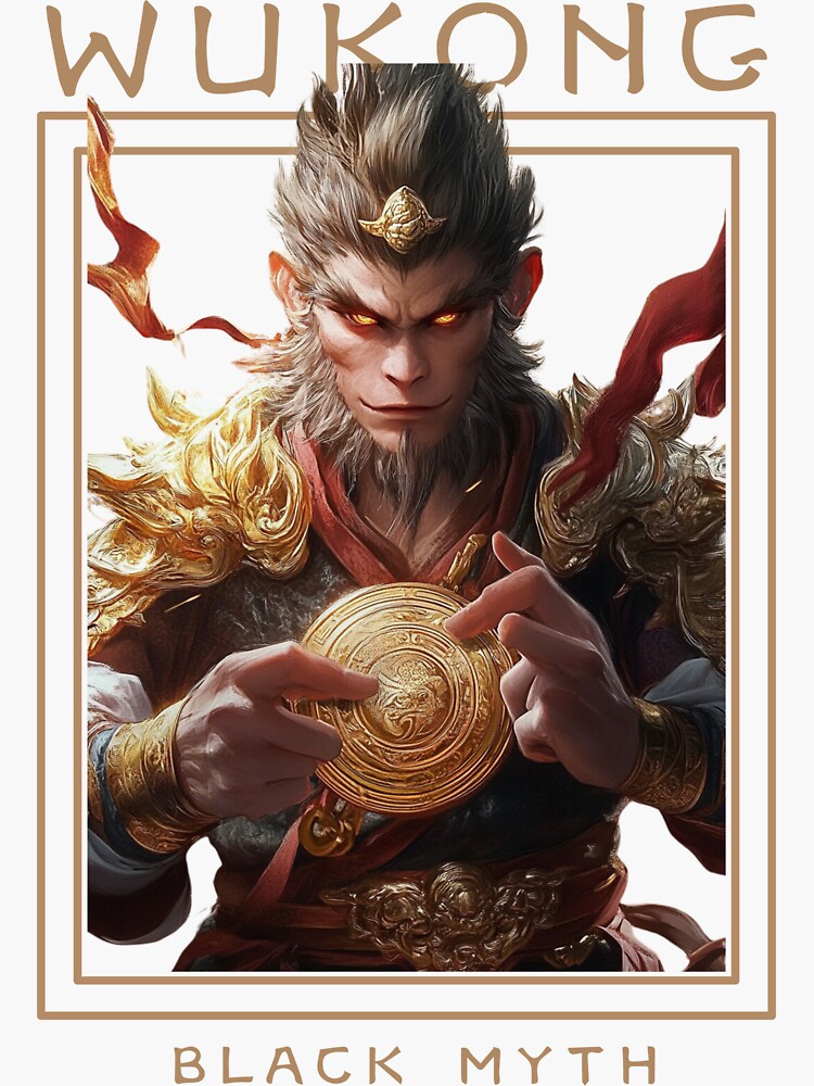 "Black Myth WUKONG, WUKONG, Game Science" Sticker for Sale by wakeuptee ...