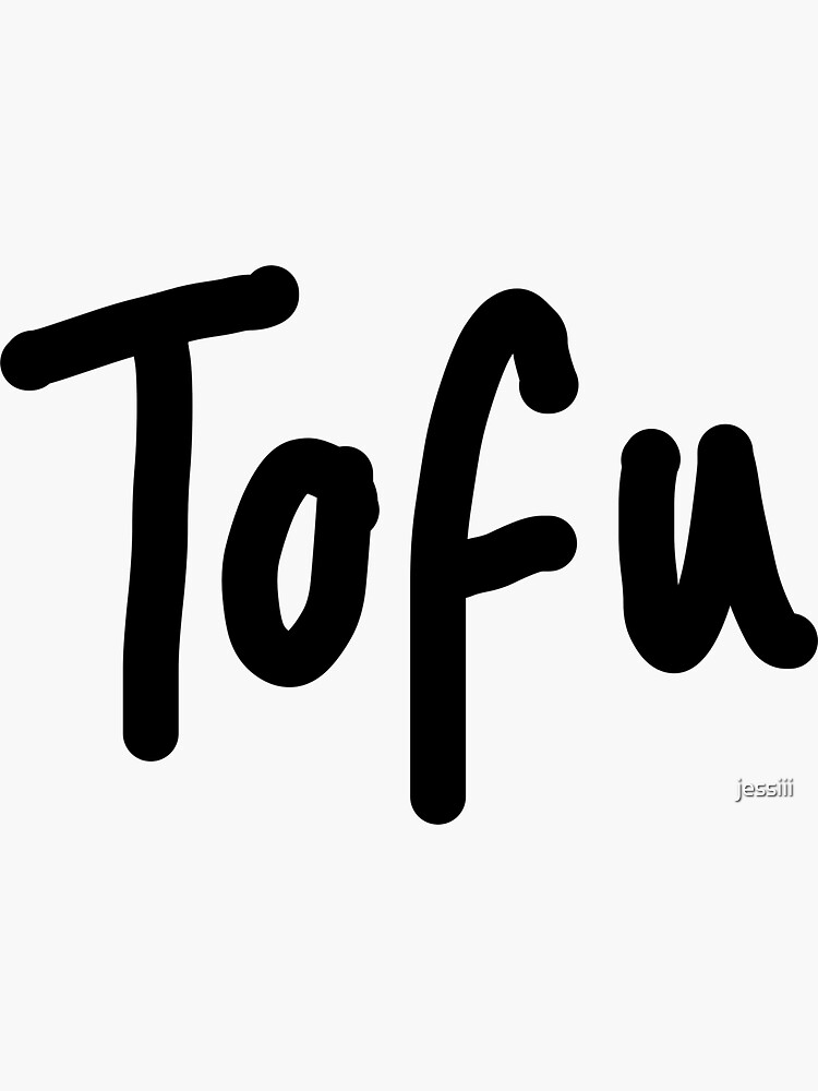 "Tofu" Sticker for Sale by jessiii | Redbubble