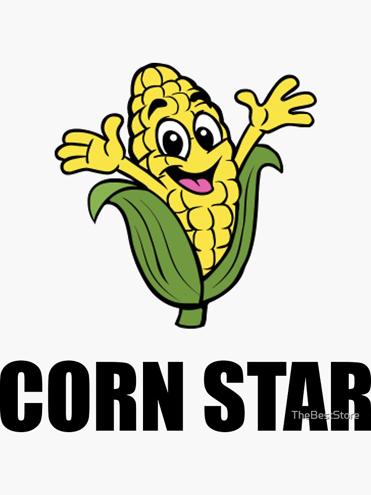 "Corn Star Funny" Sticker by TheBestStore | Redbubble