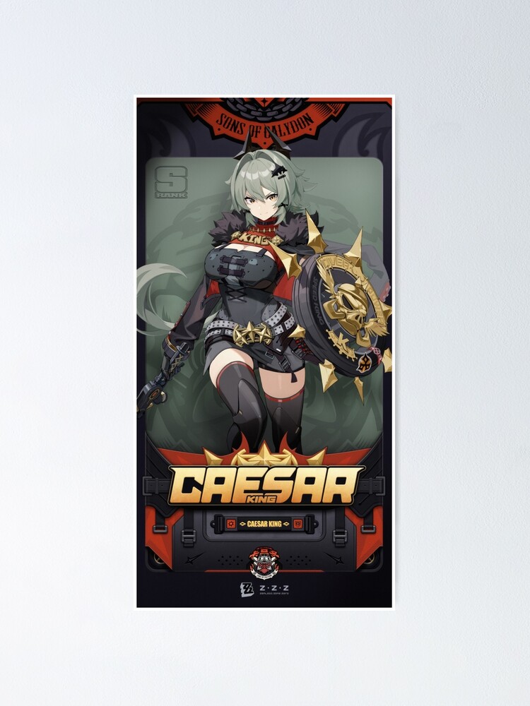 "Caesar Official Poster, Zenless Zone Zero" Poster by Demray | Redbubble