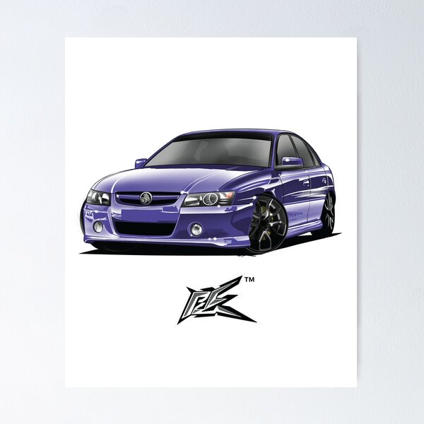 "commodore vy sedan purple " Poster for Sale by NaquashM | Redbubble