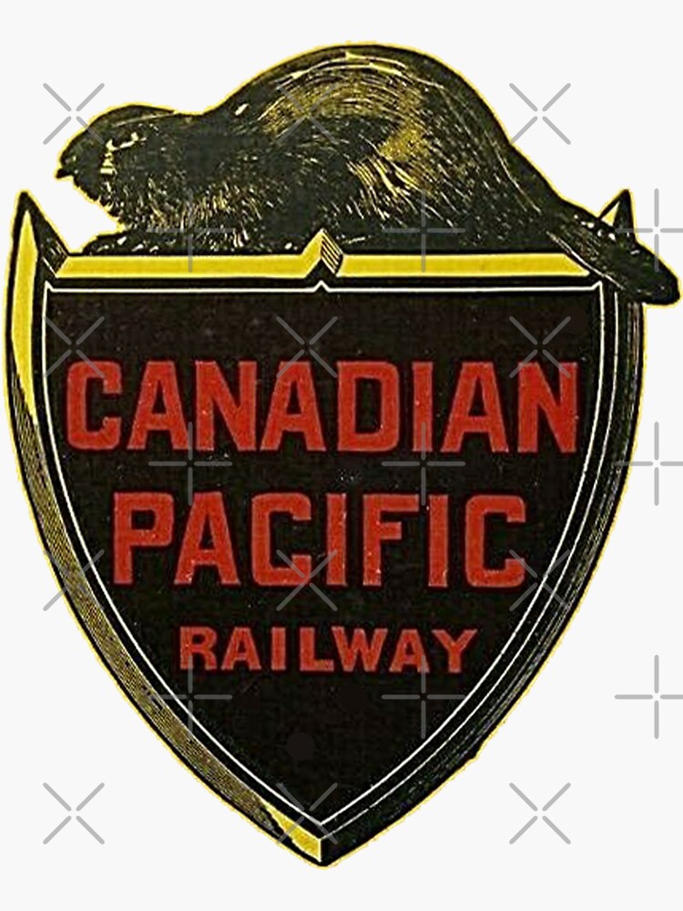 "Vintage Canadian Pacific Railway" Sticker for Sale by QuayTradingCo ...