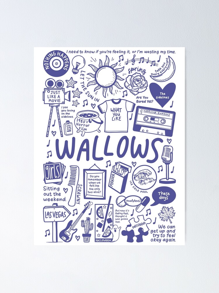 "Wallows Album" Poster for Sale by doplnmfop | Redbubble