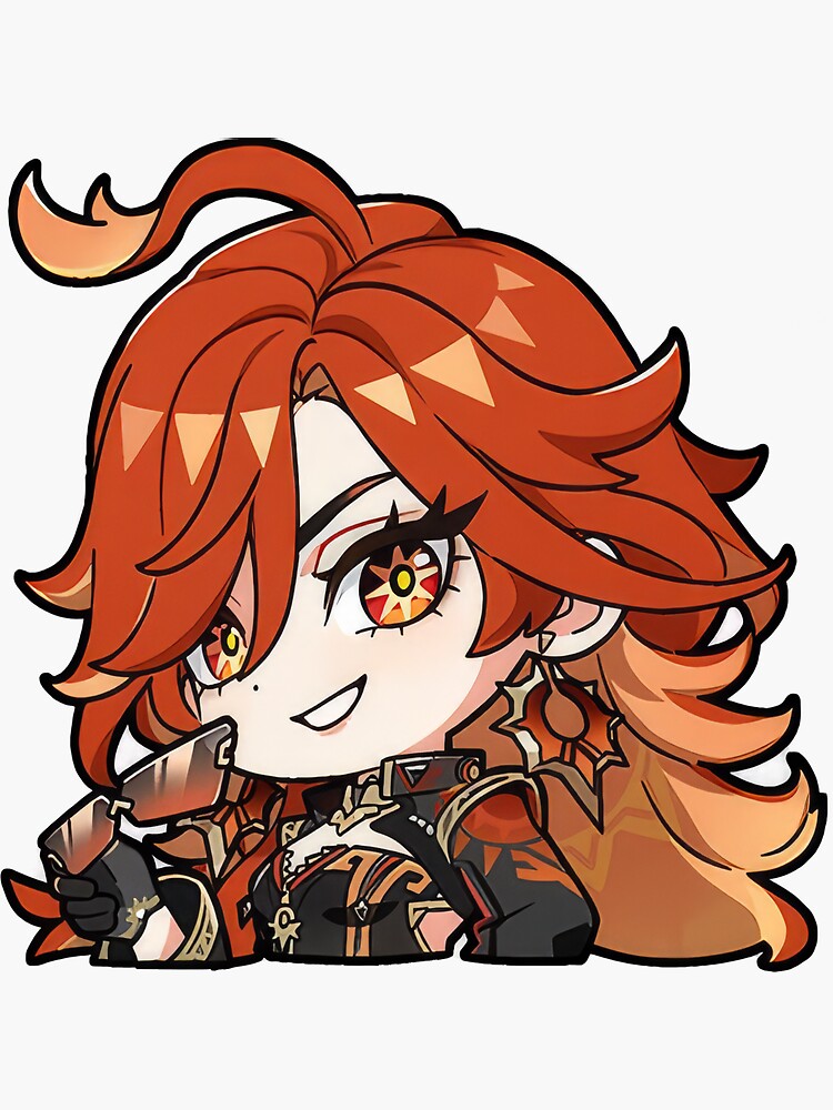 "Mavuika Sticker #1 Genshin Impact" Sticker by Demray | Redbubble