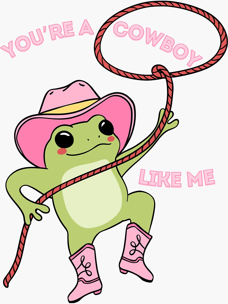"you're cowboy like me" Sticker for Sale by hrencso | Redbubble
