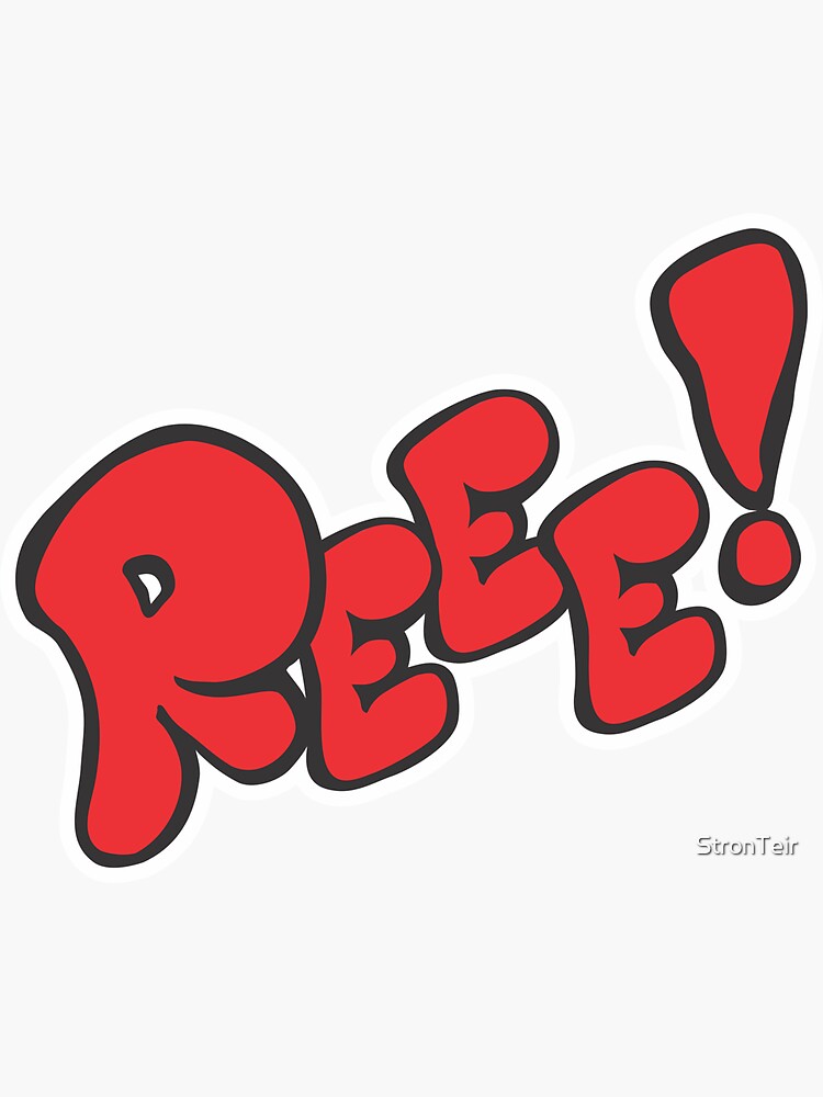 "REEE! - Red" Sticker for Sale by StronTeir | Redbubble