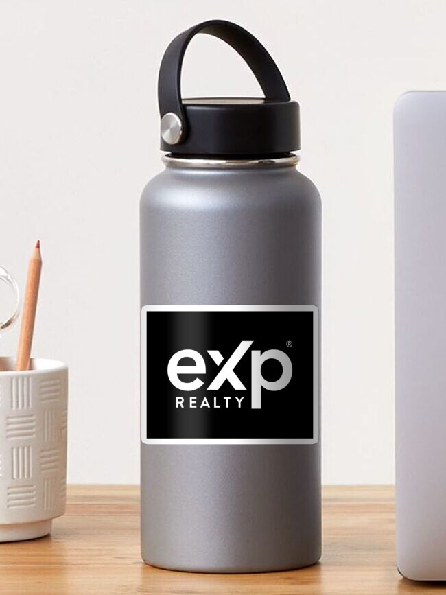 "eXp Realty Stickers white on black great SWAG!" Sticker for Sale by ...