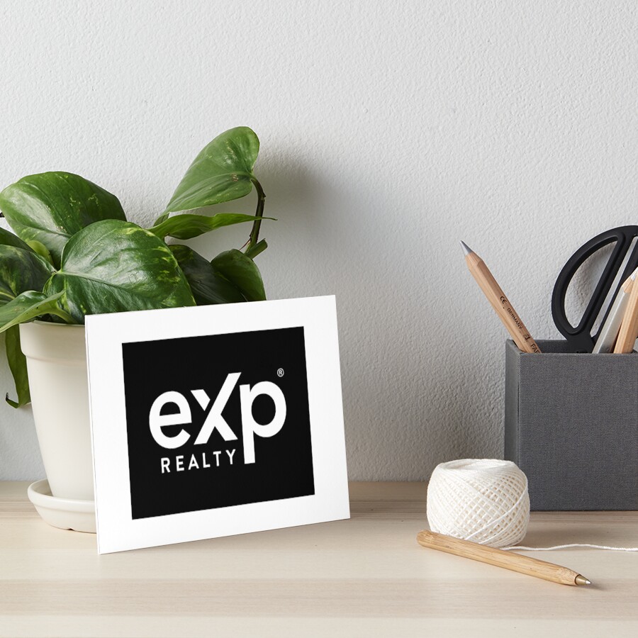 "eXp Realty Stickers white on black great SWAG!" Sticker for Sale by ...