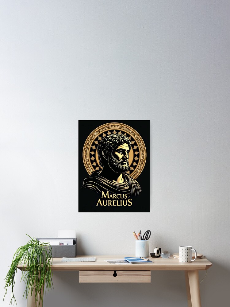 "Marcus Aurelius Marcvs Avrelivs Stoic Memento Mori Ancient Wisdom Art ...