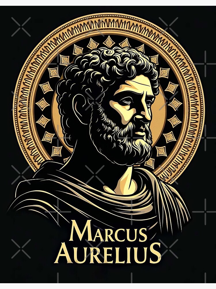 "Marcus Aurelius Marcvs Avrelivs Stoic Memento Mori Ancient Wisdom Art ...