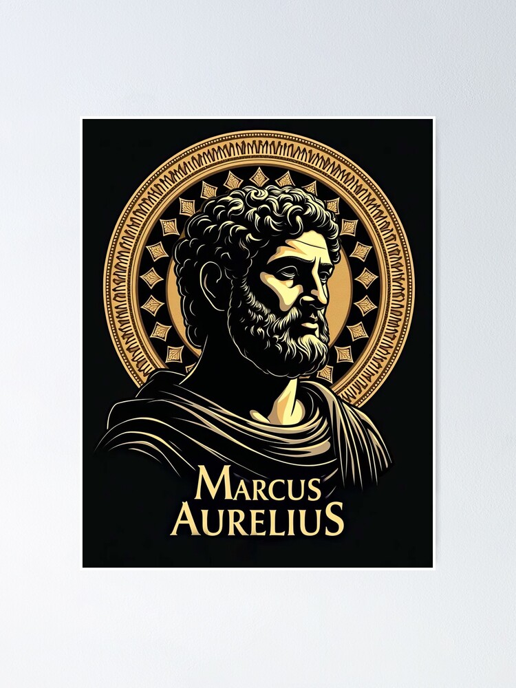 "Marcus Aurelius Marcvs Avrelivs Stoic Memento Mori Ancient Wisdom Art ...
