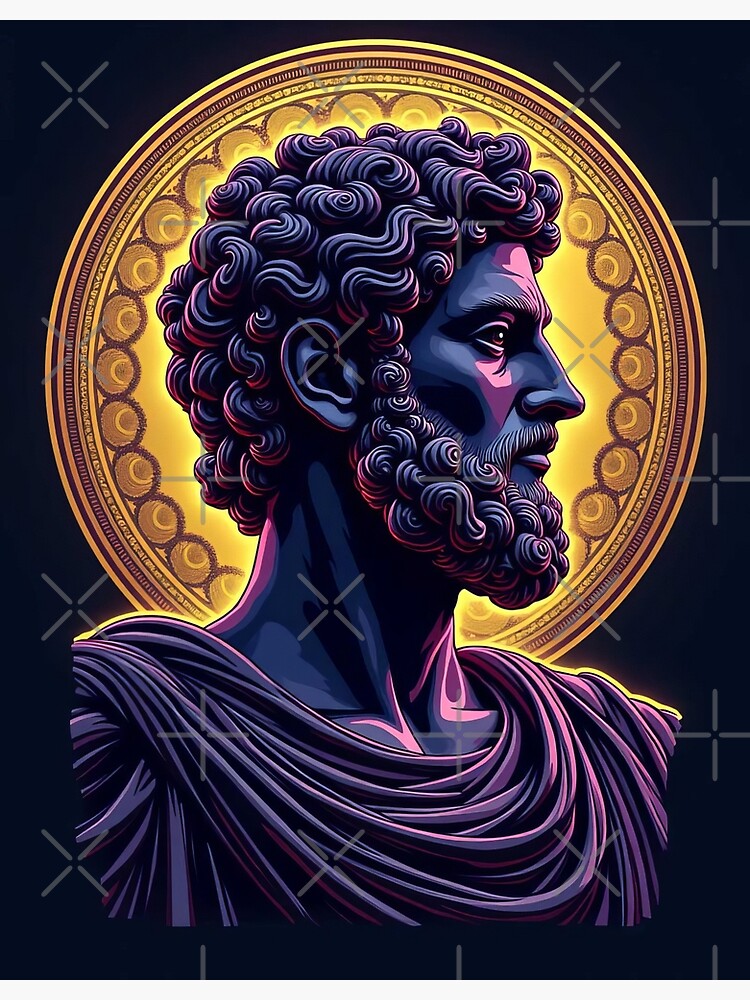 "Marcus Aurelius Marcvs Avrelivs Stoic Memento Mori Ancient Wisdom Art ...