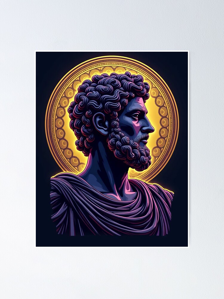 "Marcus Aurelius Marcvs Avrelivs Stoic Memento Mori Ancient Wisdom Art ...