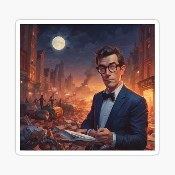 "Richard Osman " Sticker for Sale by HeartofMackenz | Redbubble