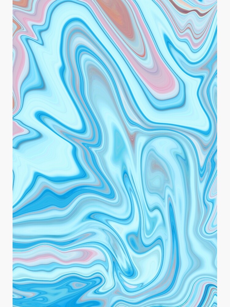 "Turquoise Blue Liquid Marble " Photographic Print for Sale by ...