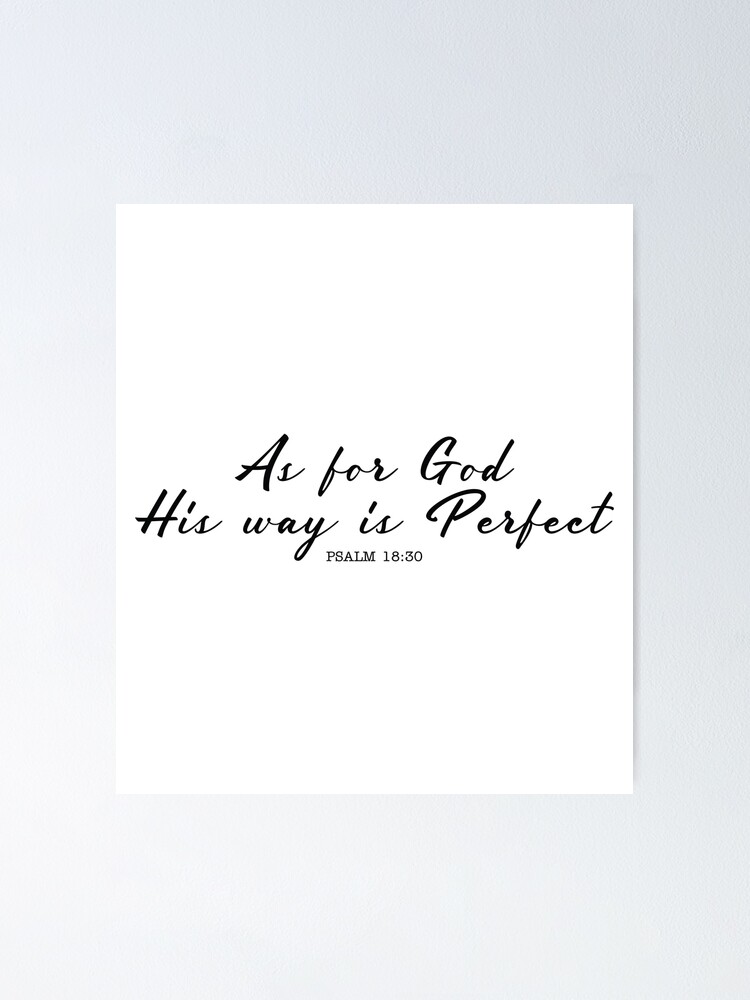"Bible Verse Psalm 18:30" Poster for Sale by walk-by-faith | Redbubble