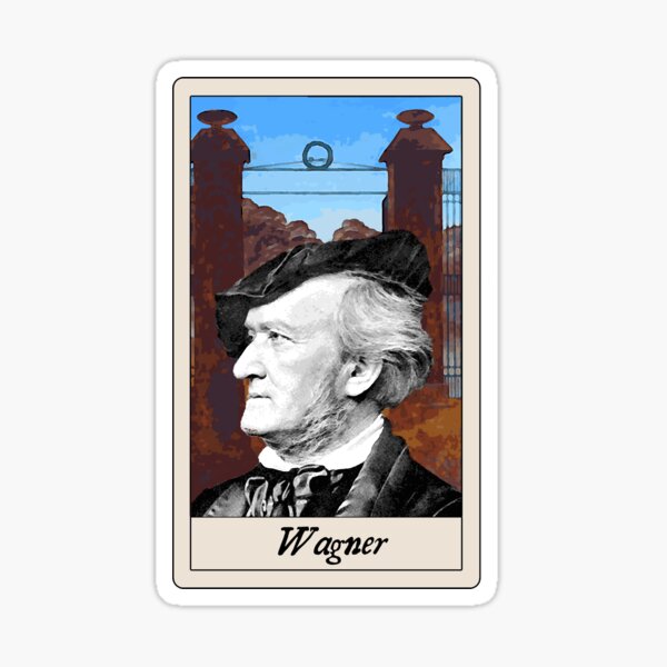 "Richard Wagner Tarot " Sticker for Sale by SorrowKnowledge | Redbubble
