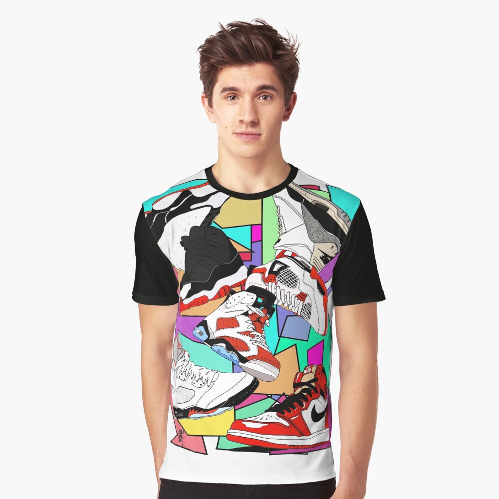 "Air Jordan Retro Sneakers" Sticker for Sale by Cloudcityart | Redbubble