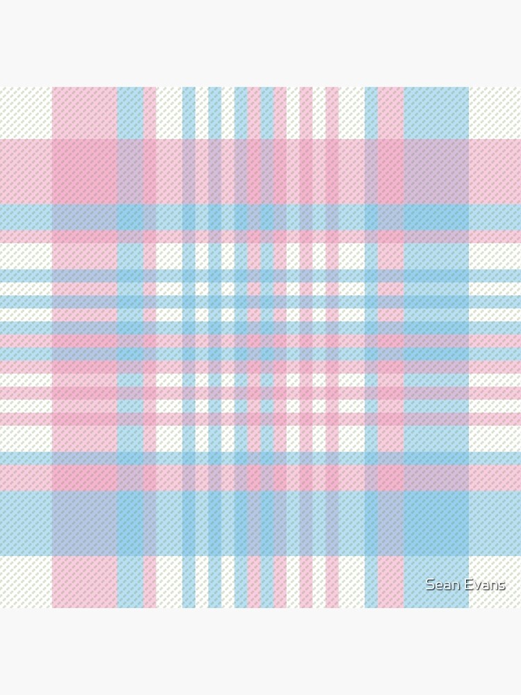 "Plaid- Trans Pride Flag Colour Scheme" Poster for Sale by dysperdis ...