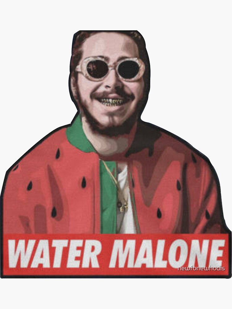 "Watermalone " Sticker for Sale by newfonewhodis | Redbubble