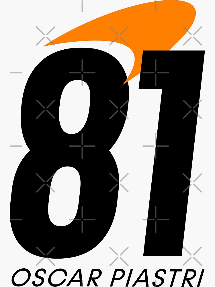 "Oscar Piastri 81" Sticker for Sale by j-mgraphics | Redbubble