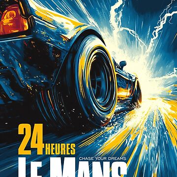 "Le Mans vintage poster - 24 heures" Art Board Print for Sale by gaviani | Redbubble
