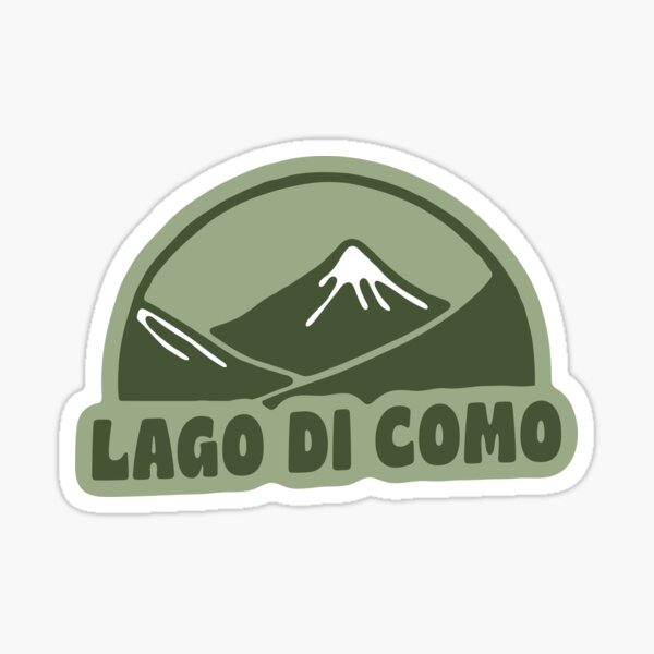 "LAGO DI COMO" Sticker for Sale by asymmetrickid | Redbubble
