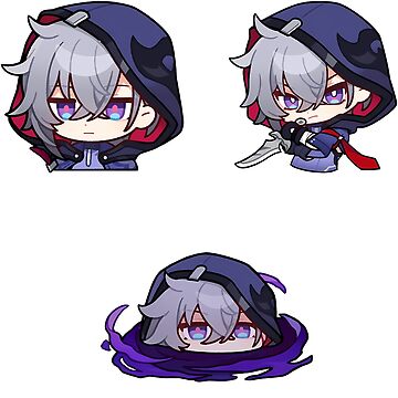 "Moze Honkai Star Rail Chibi Stickers Set" Sticker for Sale by dudu ...