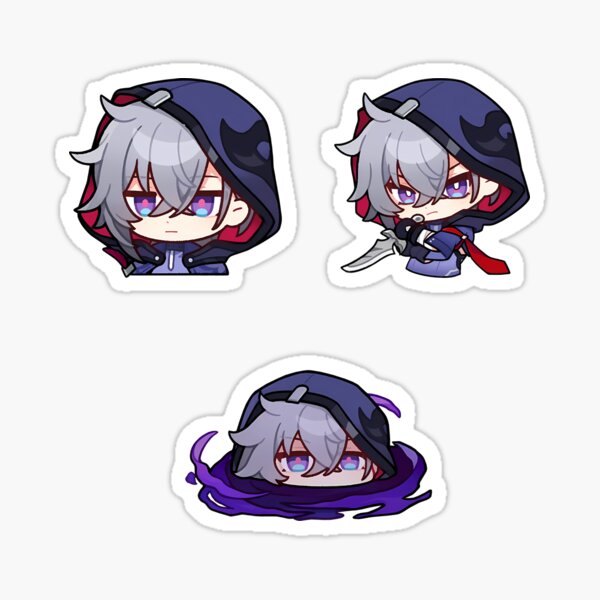 "Moze Honkai Star Rail Chibi Stickers Set" Sticker for Sale by dudu ...