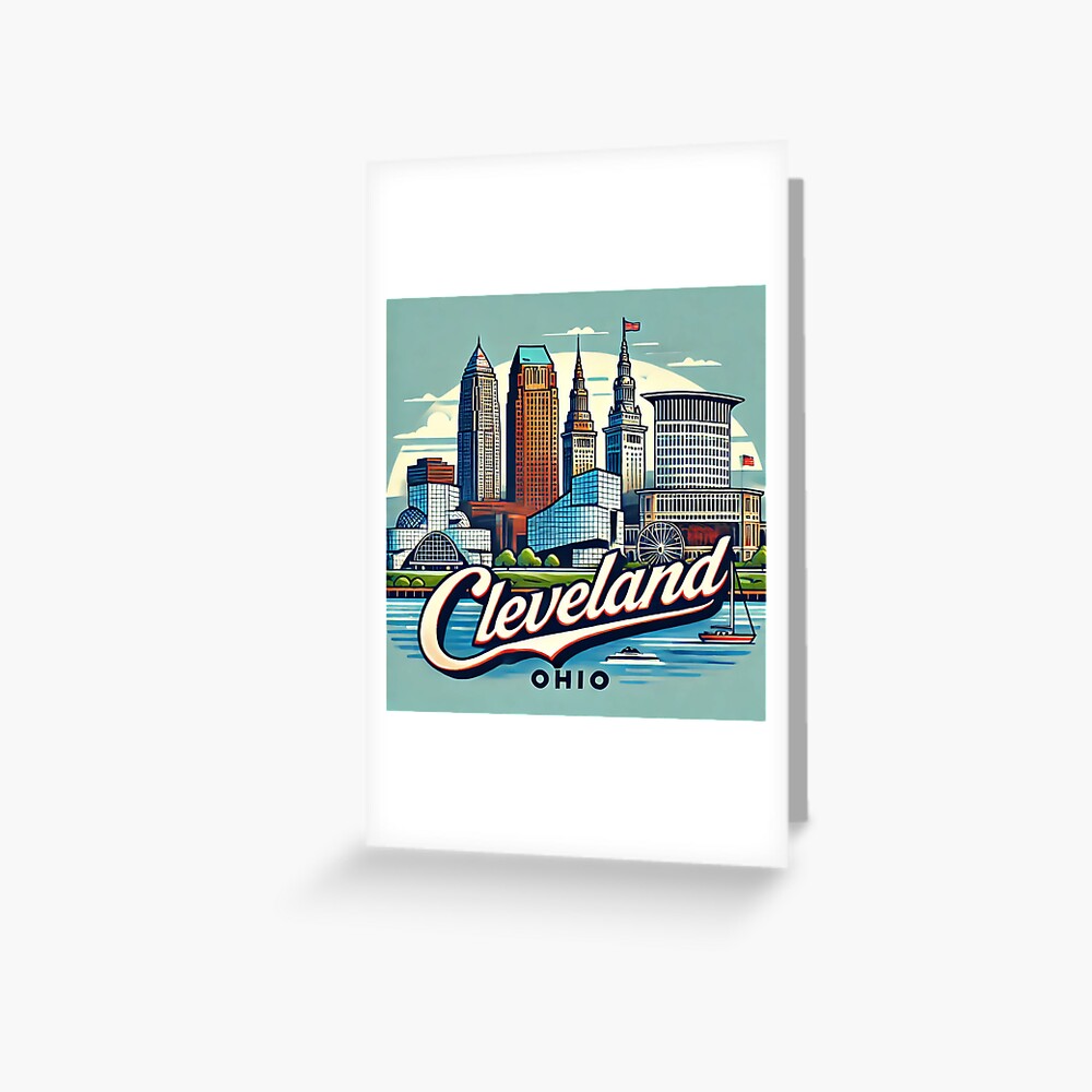 "Cleveland, Ohio" Sticker for Sale by OhioApparel | Redbubble