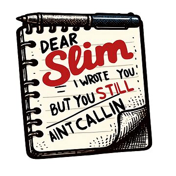 "Funny Stan Dear Slim, I Wrote You Still Ain't Callin Eminem" Sticker ...