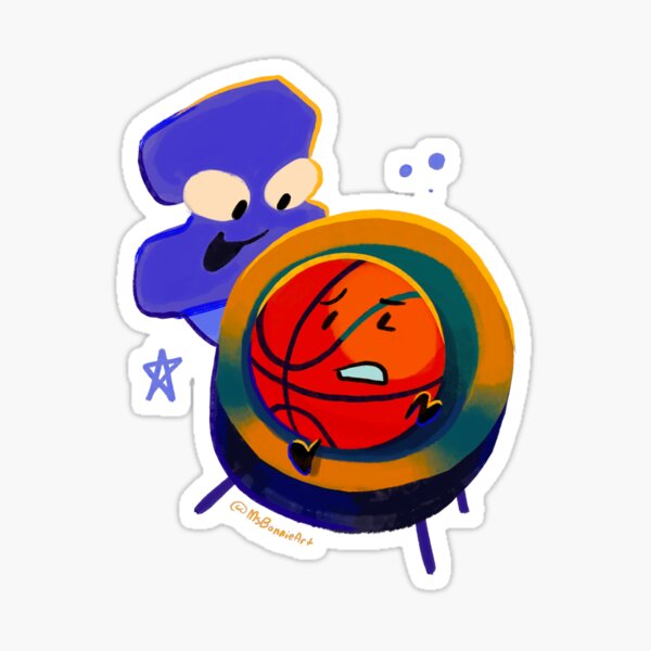"One & Basketball TPOT" Sticker for Sale by MsBonnie | Redbubble