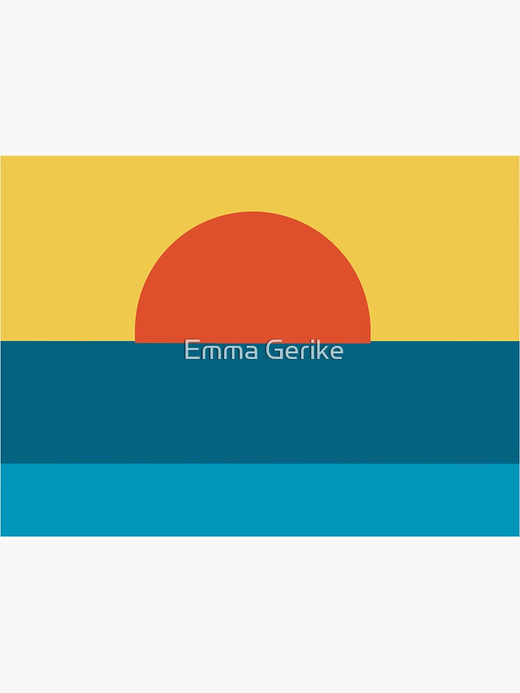 "Simple Sunset " Sticker by emma1228 | Redbubble