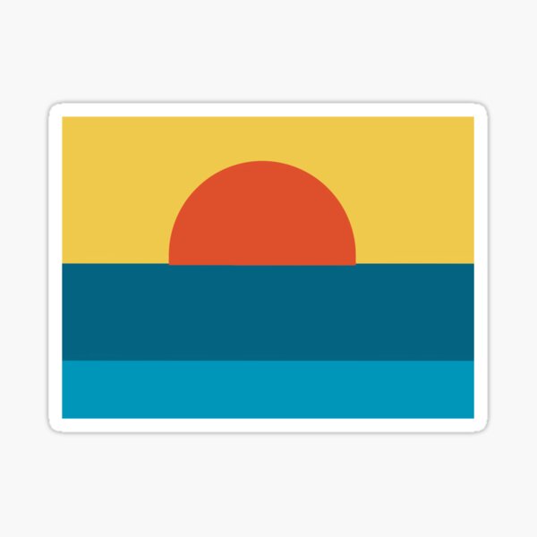 "Simple Sunset " Sticker by emma1228 | Redbubble