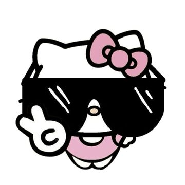 "Swag hello kitty" Sticker for Sale by annabaoo | Redbubble