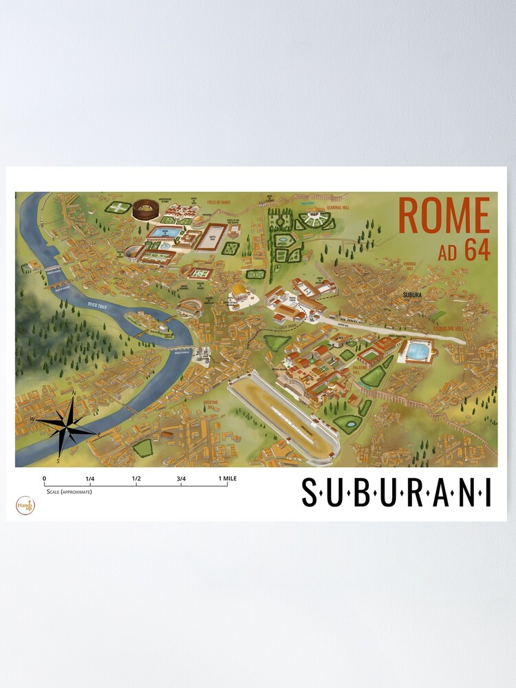 Map Of Subura Rome THE RIONI Historical Districts Index